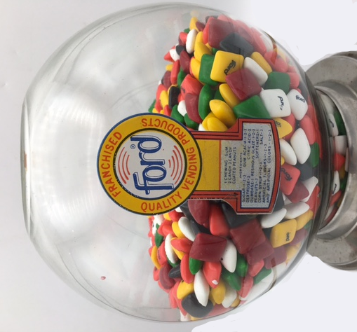 Ford Gum Chiclets Tab Square Chicle Chew Gum 3 pounds bulk bag