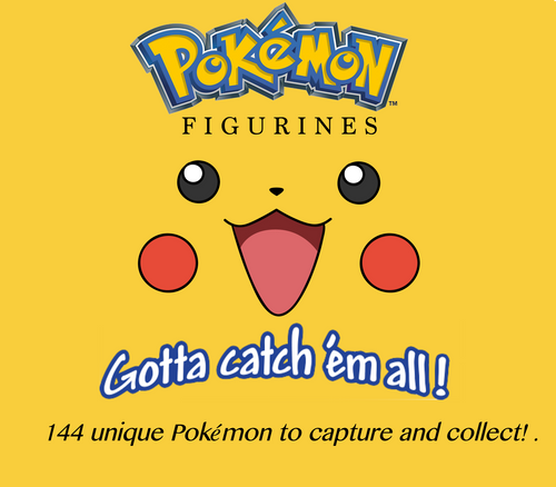 Bulk Refill Case Of 1,000 Pokemon Figurines in 2" Capsules