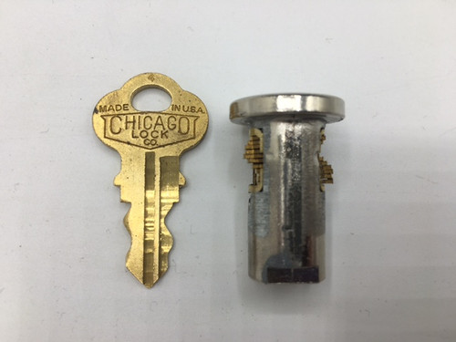Vintage New Old Stock USA Made Chicago Lock and Key Set 1/4-20 Thread ...