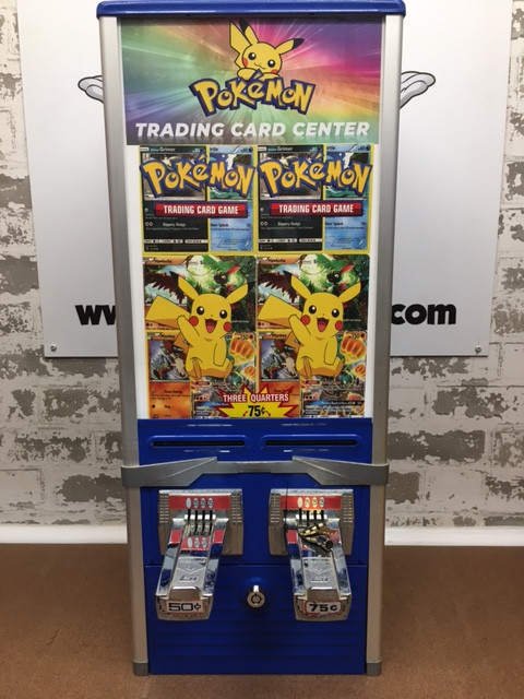 75 Cent Vends 2 Slot Pokemon Trading Card Center Vending Machine