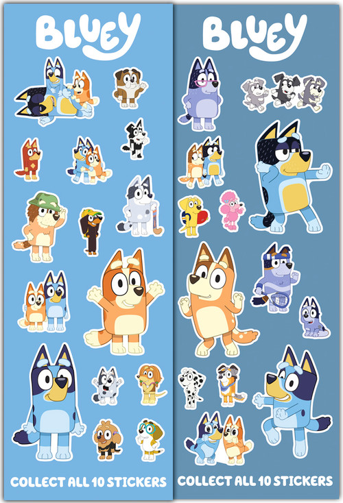 Bluey Stickers 300 Count in Folders