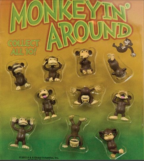 100 Hilarious Mini Monkey Figurines with FREE Shipping!!