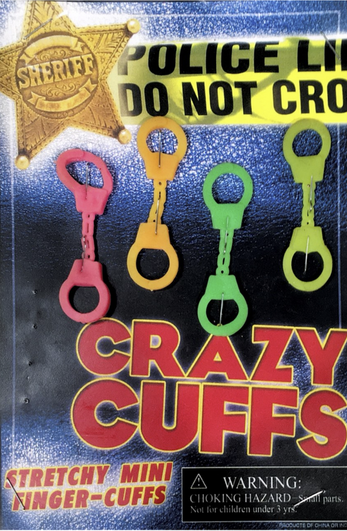 Mini Stretchy Finger Handcuffs in 1.1" Acorn Capsules 250 pcs