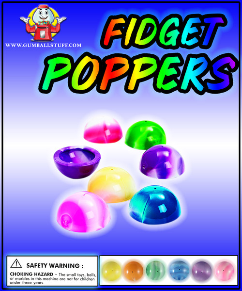 Fidget Poppers 250 pcs in 1.1" Capsules