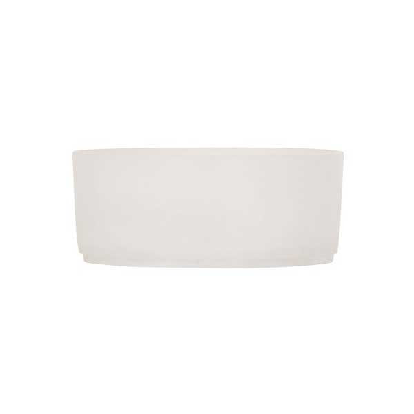 Cal-Mil 23738-10-126 Resin 10" Round Bowl, White Marble - Ford Hotel Supply