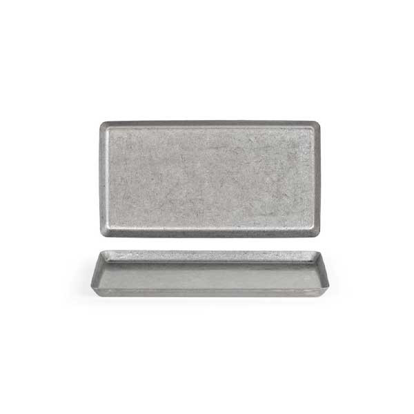 FOH DDP074ANS21 Mod 13" Rectangular Plate, SS, Antique Finish