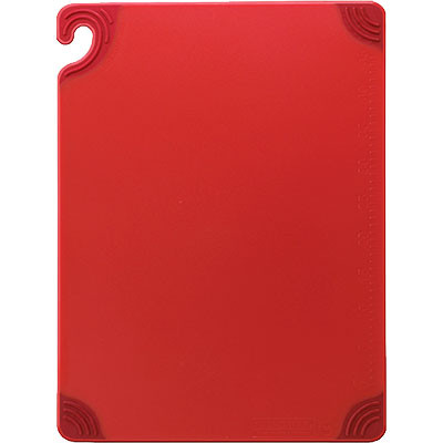 San Jamar CBG182412RD Saf-T-Grip 18" x 24" Red Cutting Board - Ford ...