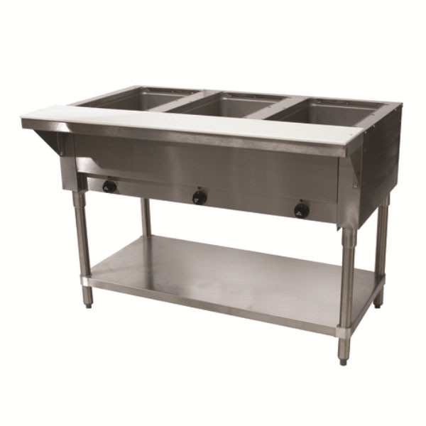 Advance Tabco SW-3E-120-X 47-1/8" Hot Food Table w/3 Sealed Wells, Electric