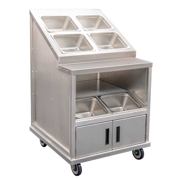 New Age 54084 Flavor Station Mobile Condiment Cart