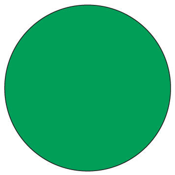Ecolab 11030-05-00 3/4" SupeRemovable Solid Green Round Labels - 1000 ...