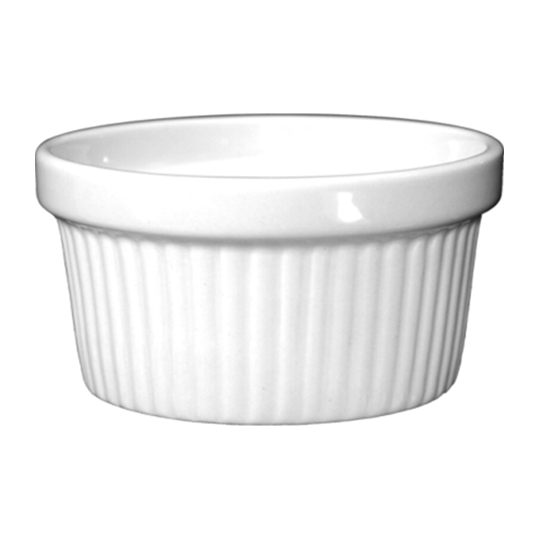 International Tableware RAMF-4-EW 4 oz. Fluted Ramekin, European White ...