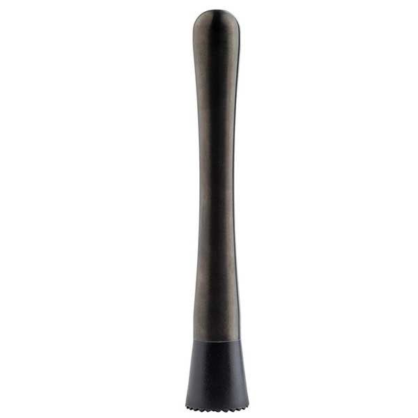Tablecraft 11824 Muddler w/Plastic Tip, Stainless Steel, Gunmetal ...