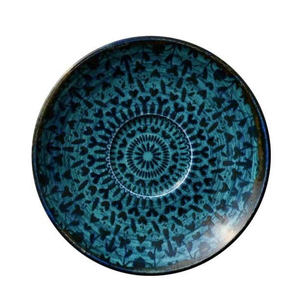 Libbey 803692241000301 Mirage 5-3/4 Round Saucer, Blue & Black - 6/Case ...