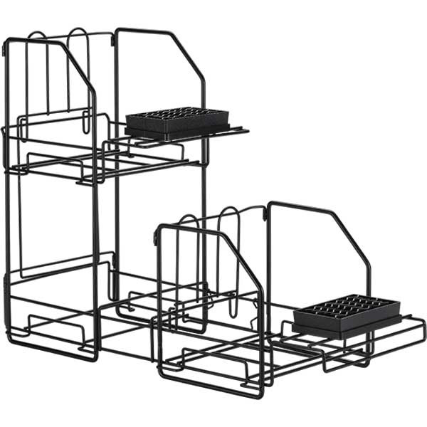 Service Ideas APRC2 Double Airpot Rack, Wire, Black