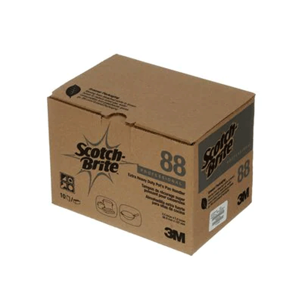 3M 88 Scotch-Brite 3-1/2" x 5" Extra Heavy Duty Pot 'N Pan Handler ...
