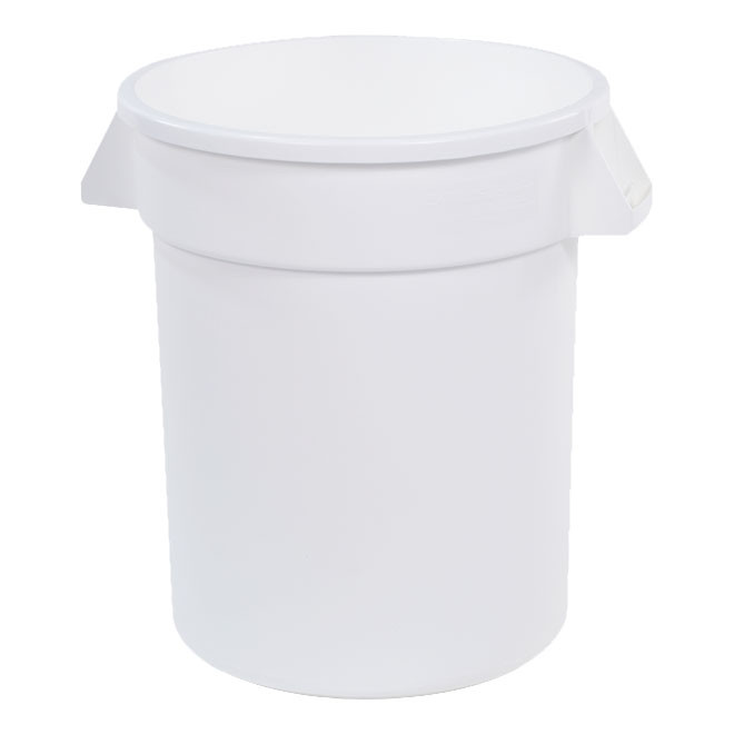Carlisle 84102002 Bronco 20 Gallon White Waste Container