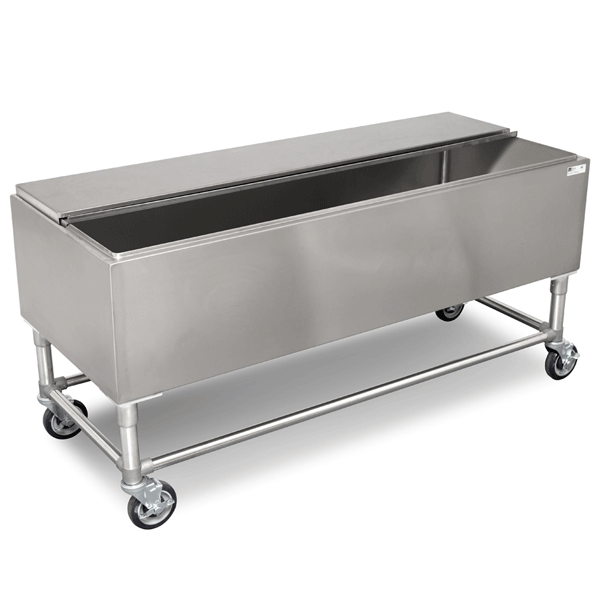 John Boos UBBB-2460-X Underbar, Mobile Ice Chest, SS - Ford Hotel Supply