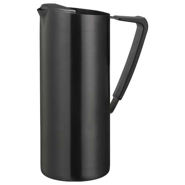Service Ideas X7025BSBXV2 Slim Pitcher 64 oz. Water Pitcher, Black Onyx