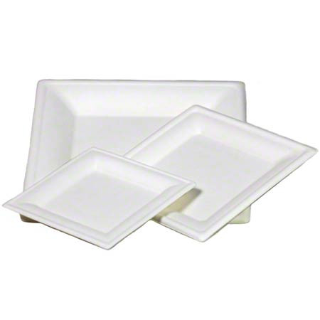 Empress EDP-10-PF 10" x 10" Heavyweight Disposable Square Plate - 250 ...