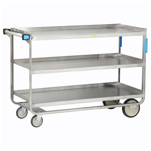 Lakeside 559 Mobile Utility Cart, 3-Shelf, SS - Ford Hotel Supply