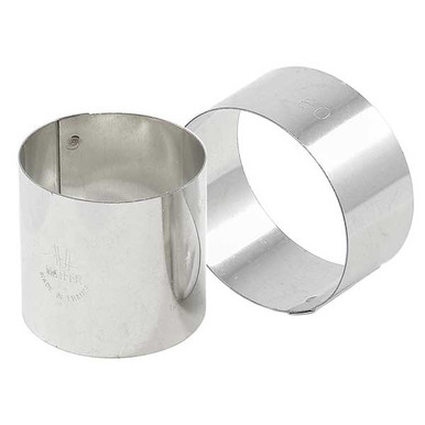 Matfer Bourgeat 375334 2-1/2" Tart Ring, Round, Stainless Steel - 4 ...