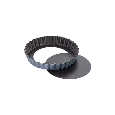 Matfer Bourgeat 331685 Exopan 11" Tartlet Mold, Non-Stick, Fluted ...