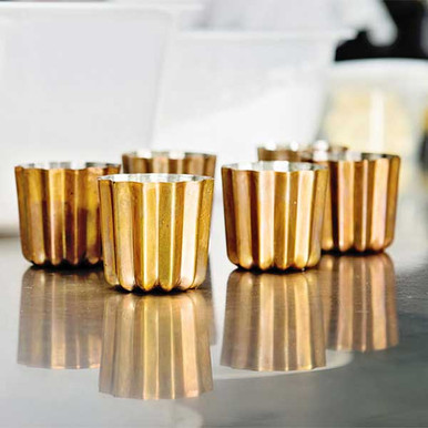 Matfer Bourgeat 340417 2-3/16" Cannelé Mold, Fluted, Copper - Ford ...