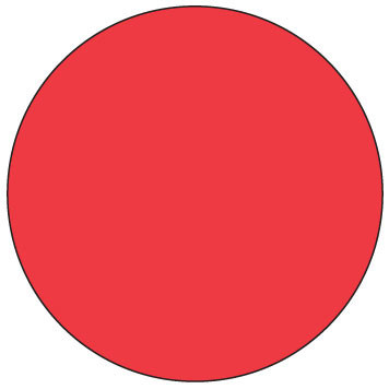 Ecolab 11030-03-00 3/4" SupeRemovable Solid Red Round Labels - 1000 ...