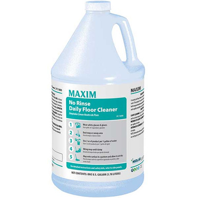 Midlab 180000-41 Maxim No Rinse Daily Floor Cleaner, 1 Gallon - 4/Case ...