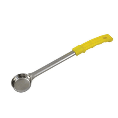 Winco FPS-1 1 oz. Food Portioner, One-Piece Stainless Steel, Yellow Handle