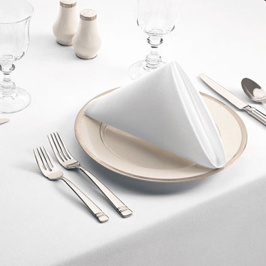 Snap Drape 54482020NM010 Signature 20" x 20" White Linen Napkins - 12 ...