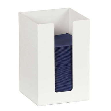 Cal-Mil 635-15 White Classic Napkin Organizer, 5-1/2" Square x 8"H
