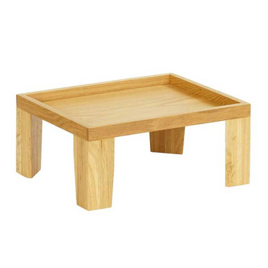 Cal-Mil 23601-6-21 Sydney 12" x 10" Tapered Leg Riser, Oak - Ford Hotel ...