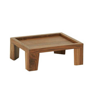 Cal-Mil 23601-6-78 Sydney 12" x 10" Tapered Leg Riser, Walnut - Ford ...