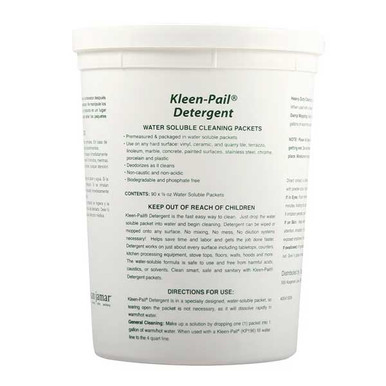 San Jamar KPDET Kleen-Pail Pre-measured Detergent Packet - 90/Case ...