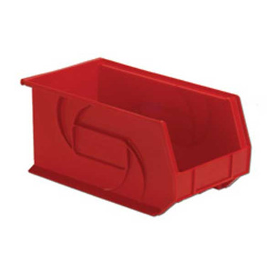 Lewis Bins PB148-7 14" x 8" x 7" Hanging & Stacking Parts Bin, Red