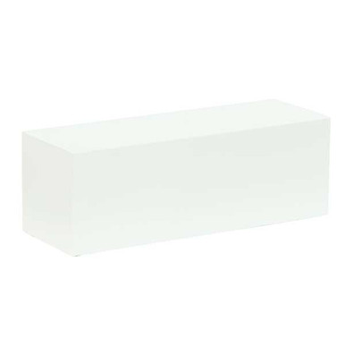 Cal-Mil 23413-7-15 Juno 20" x 7" Metal Rectangular Riser, White