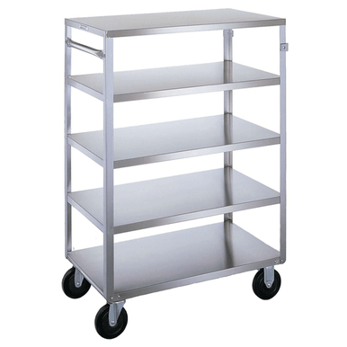 Lakeside 355 Mobile Utility Cart, 5-Shelf, Edges Turned Down, SS - Ford ...