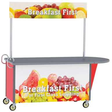 Lakeside 764 Breakfast Cart with Laminate Flat Top - Ford Hotel Supply