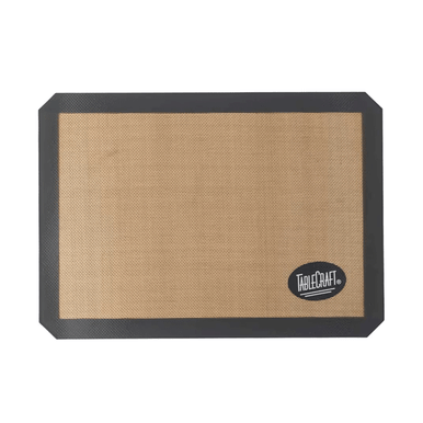 Tablecraft 12492 Half Size Baking Mat w/Tablecraft Logo, Tan - Ford ...