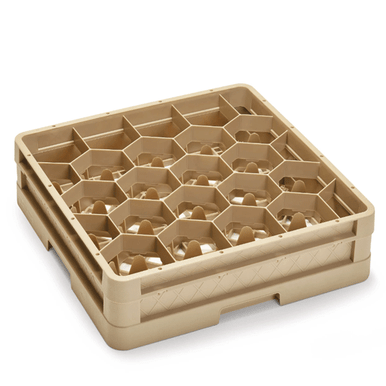 Vollrath CR11G Traex 20-Compartment Full-Size Closed-Wall Glass Rack ...