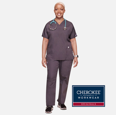 Cherokee 4700/4200 Ladies Scrub Suit | Embroidered Scrubs with Free ...