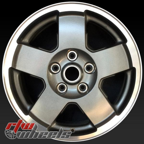 17" Jeep Commander OEM wheels Gray Machined Lip rims