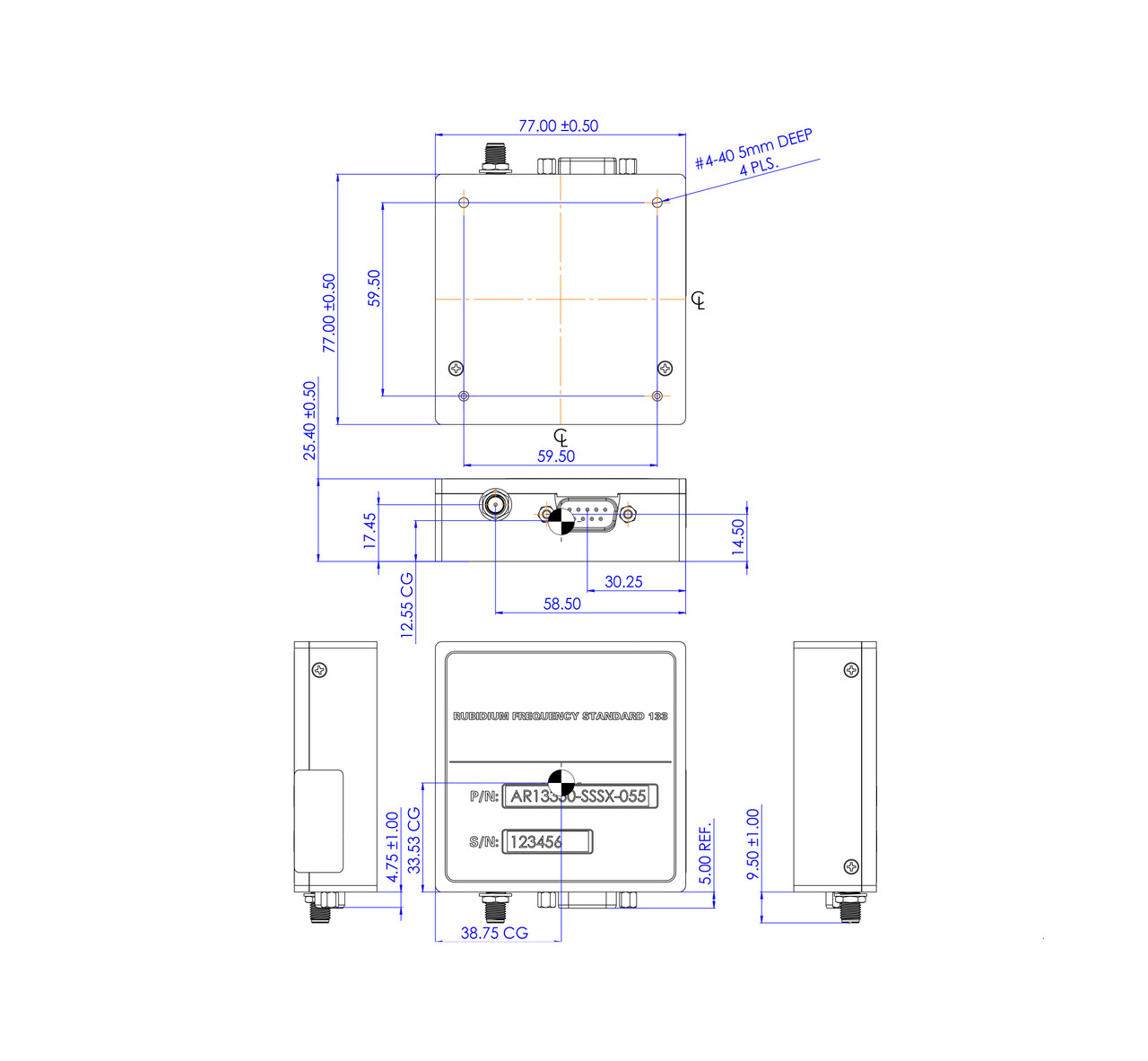 Norsat RFORSPL-QBT Ultra-Stable Standard Rubidium Frequency Oscillator ...