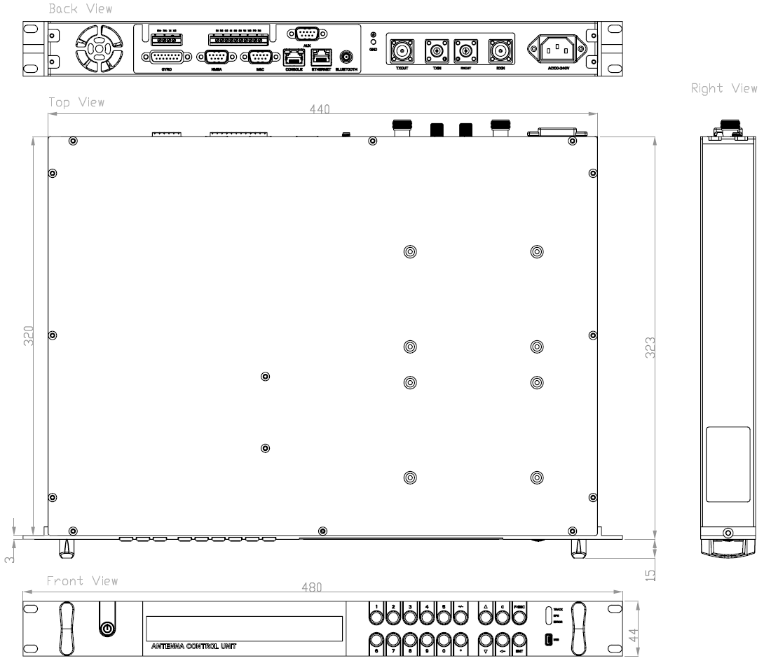 Norsat MLINK-100249 Antenna Control Unit (ACU) for COM150X Antenna ...
