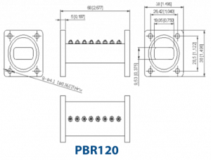 ETL Systems F-WGBPK1-7045 Ku-Band Waveguide Filter 10.7 - 12.75 GHz