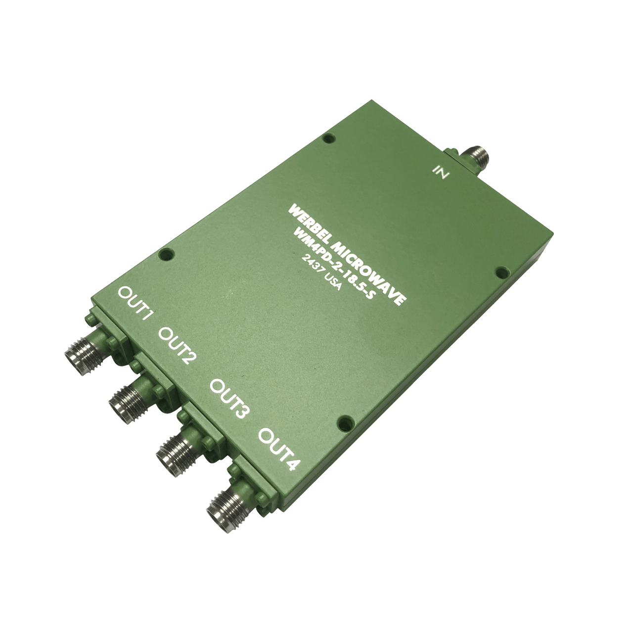 WERBEL MICROWAVE D-4182 Wideband Power Divider 4-way SMA Female 2 to 18 GHz