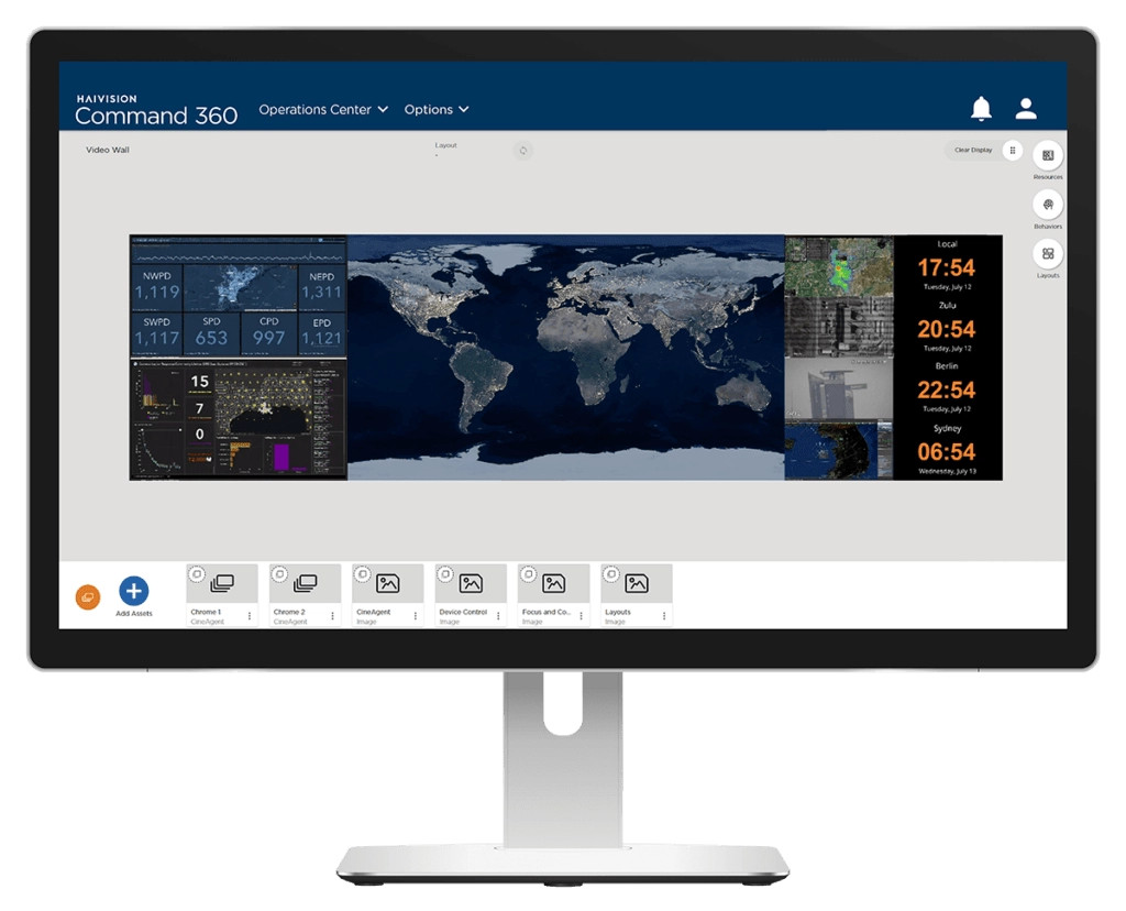 Haivision Command 360 Video Wall Software
