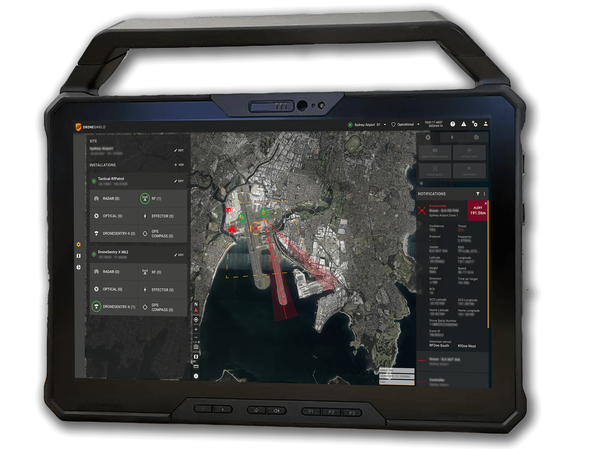 DroneShield DroneSentry-X Mk2 Wide-Area Multi-Mission Detection and Defeat