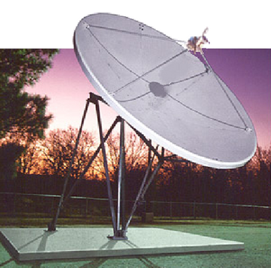 Kratos 4.5 Meter Tripod Mount Earth Station Antenna